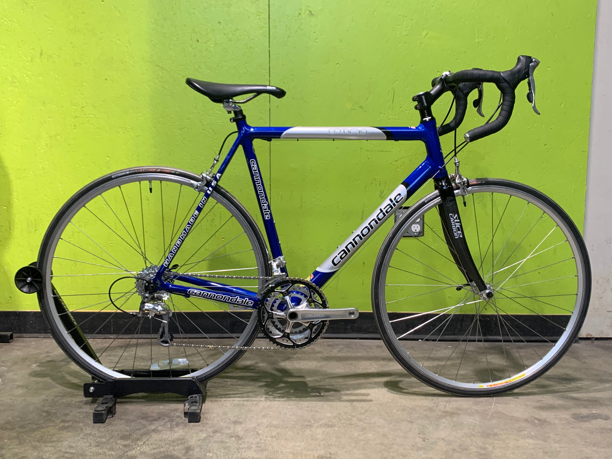 56cm/22" Cannondale Optimo Road Bike Blue – Bikes Not Bombs