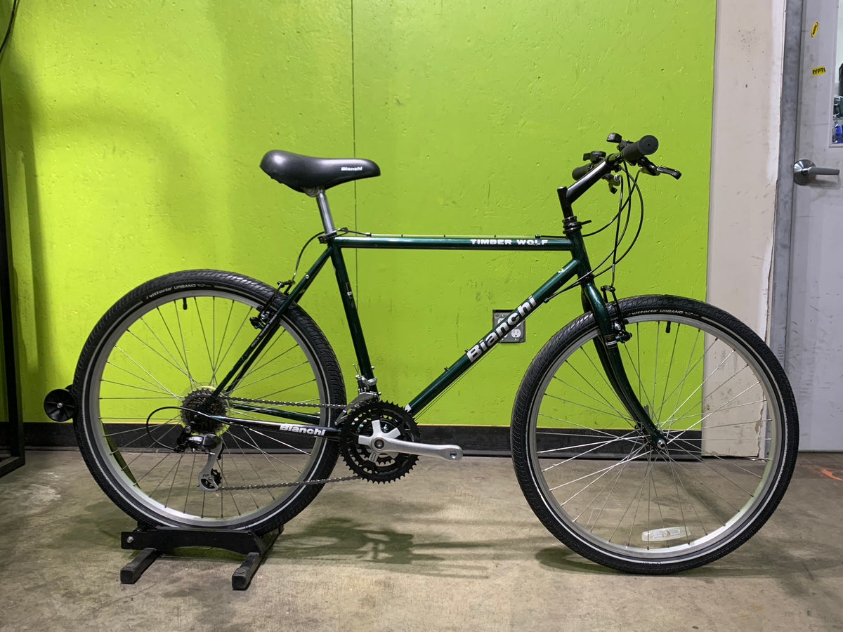 48cm/ 19" Bianchi Timber Wolf MTB Green – Bikes Not Bombs